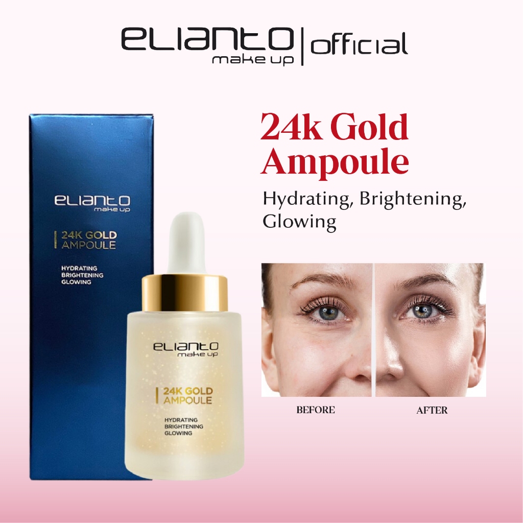 Elianto 24K Gold Ampoule Proven Anti-Aging Hydrating Brightening ...