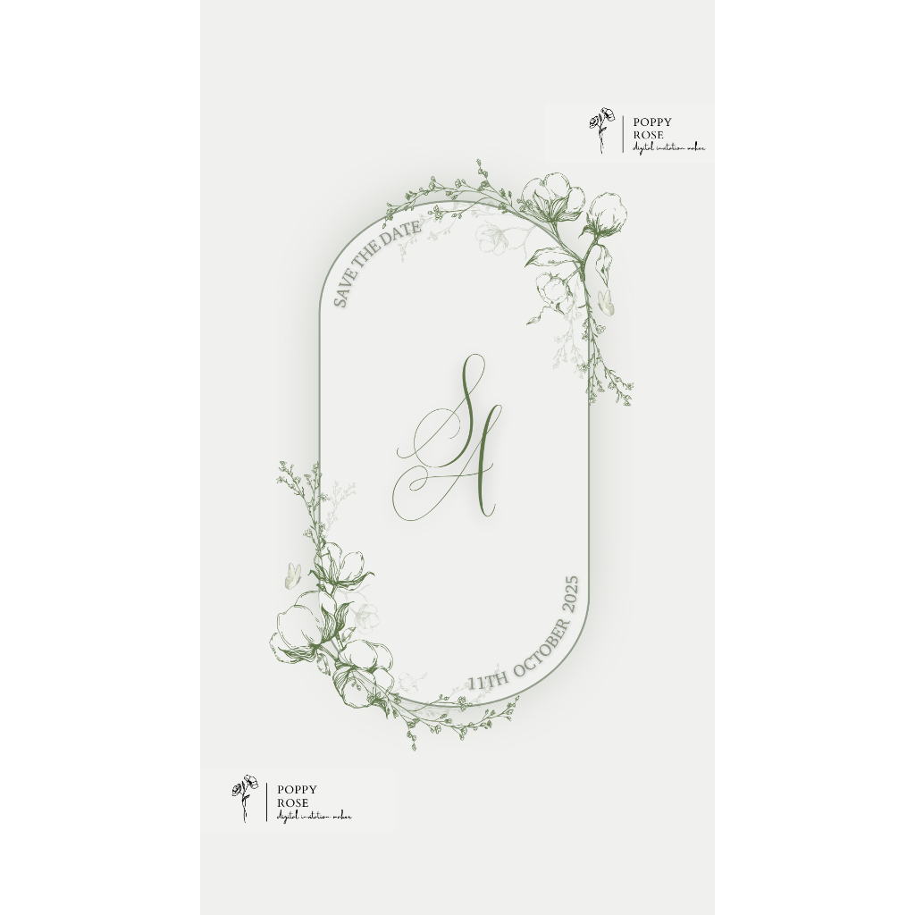 [CODE: PMCF00] Cotton Flowers - Digital Invitation Card | Kad Jemputan ...