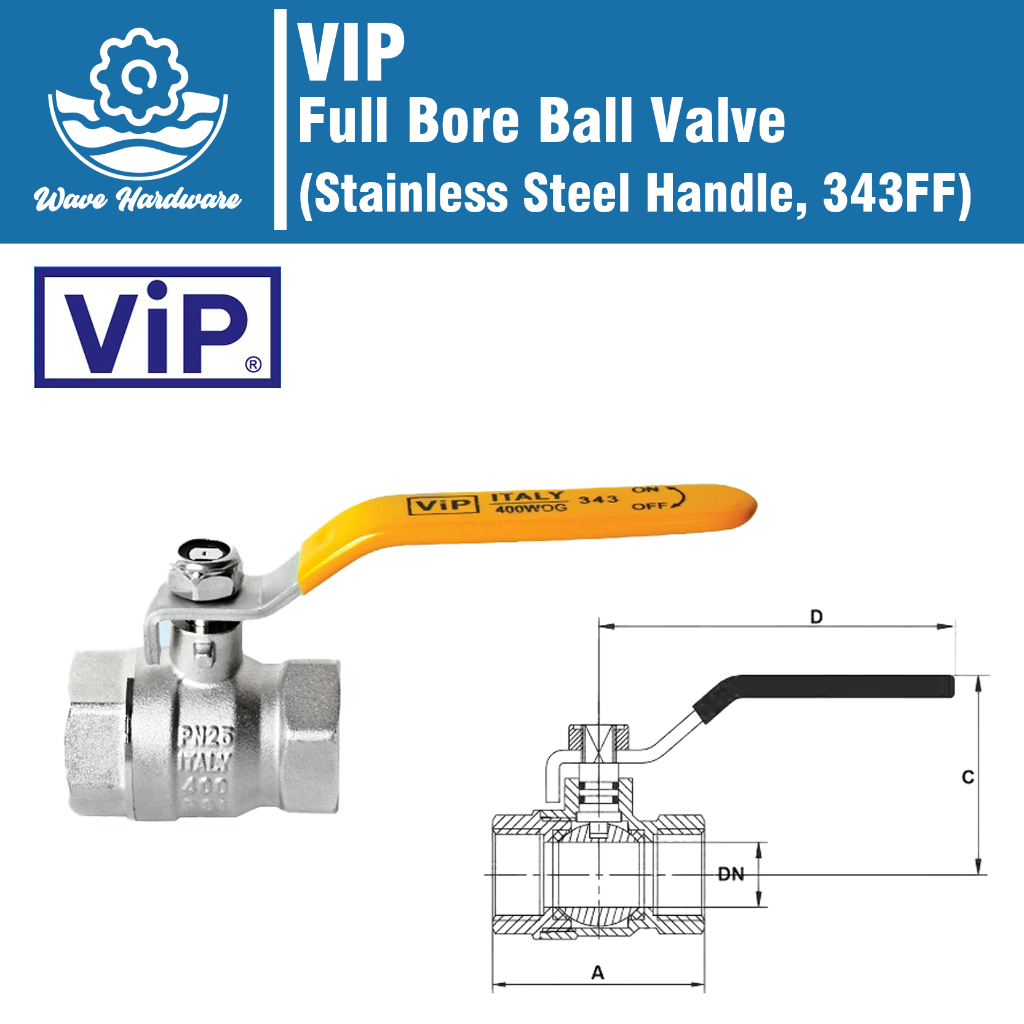 VIP Full Bore Ball Valve (343FF) | Shopee Malaysia