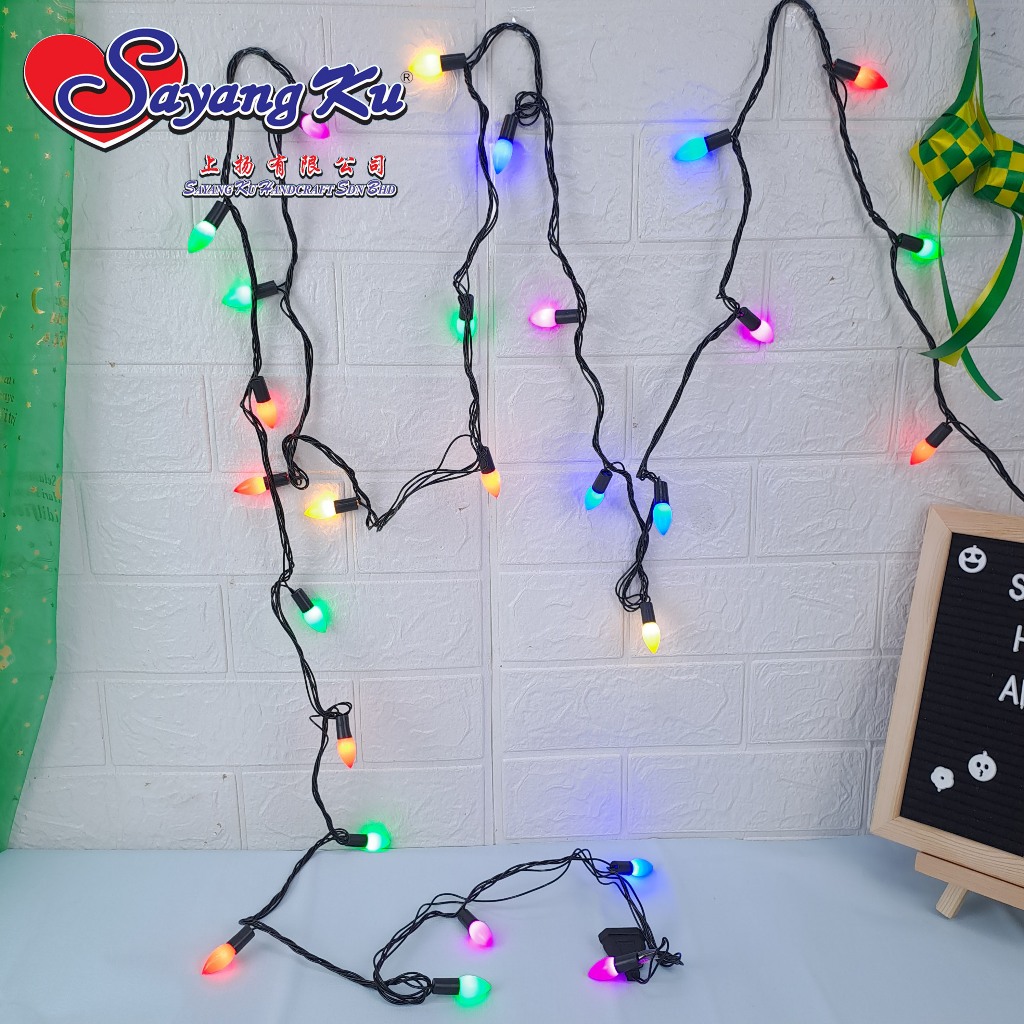 LED Decoration Raya / Light Star / LED Ketupat / Light Ball Set With ...