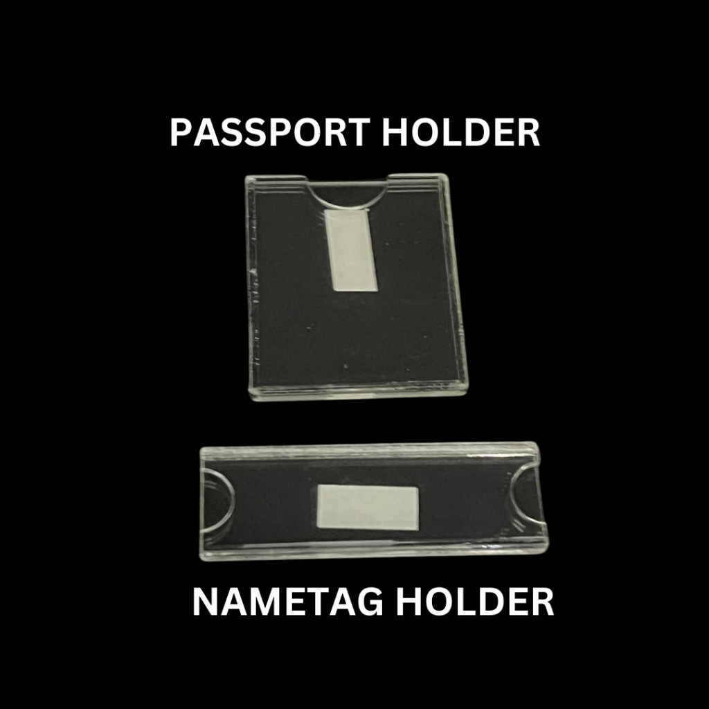 Acrylic Clear Passport Photo Frame & Name Tag Pocket Frame /Carta ...