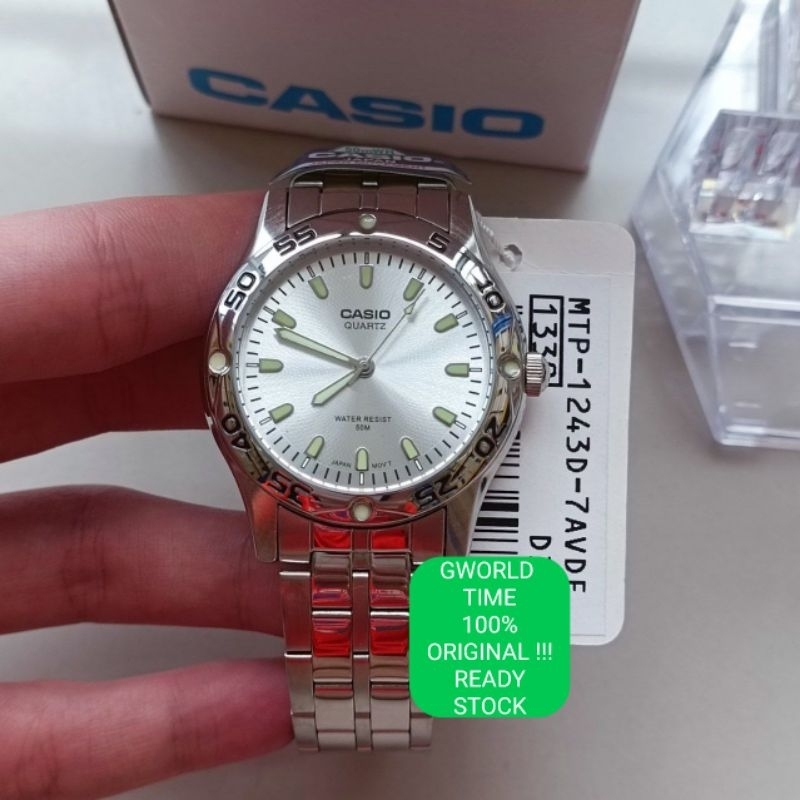 CASIO ORIGINAL MTP-1243D-7A/MTP-1243D-7AVDF/MTP-1243D/MTP1243D | Shopee Malaysia