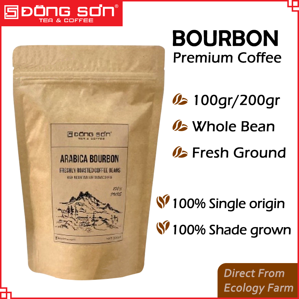 Dong Son Bourbon Arabica Coffee 200G 100% Single Origin 100% Shade ...
