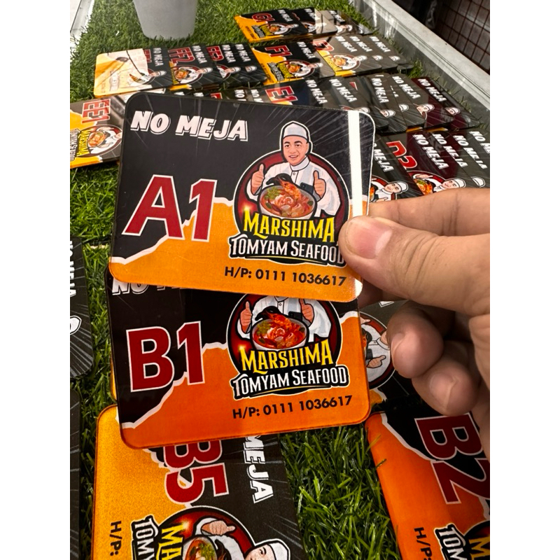 Label Meja Acrylic Berwarna UV PRINTER | Shopee Malaysia