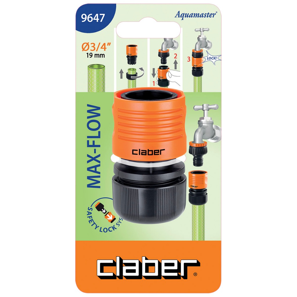 CLABER 9647 3/4” MAX-FLOW COUPLING | Shopee Malaysia