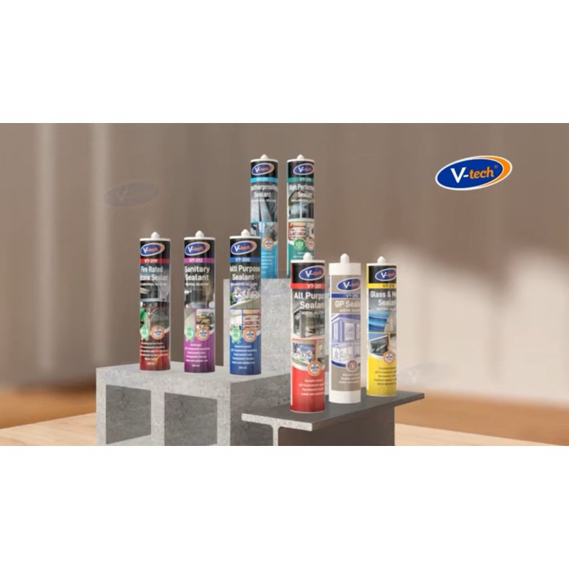 V-Tech Silicone Sealant & Adhesive Sealant VT-201 VT-202 VT-210 VT-218 ...