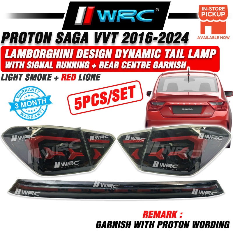 Proton Saga VVT 2016 - 2025 Lamborghini Design Dynamic Tail Lamp With ...