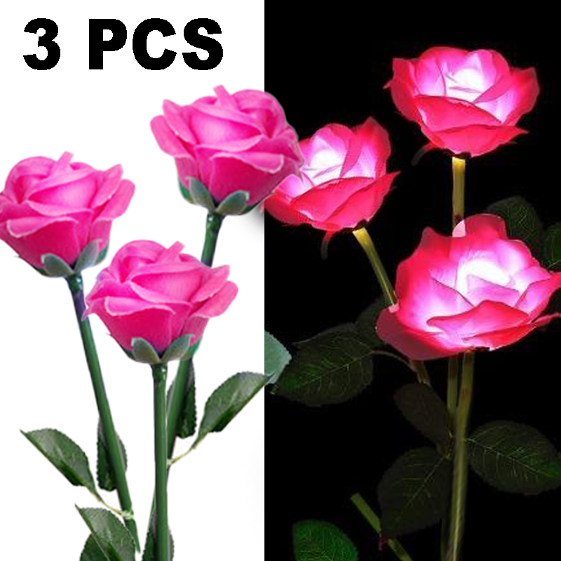 Raya 2025 Solar Bunga Big Roses Solar Panel Outdoor Decoration Garden ...