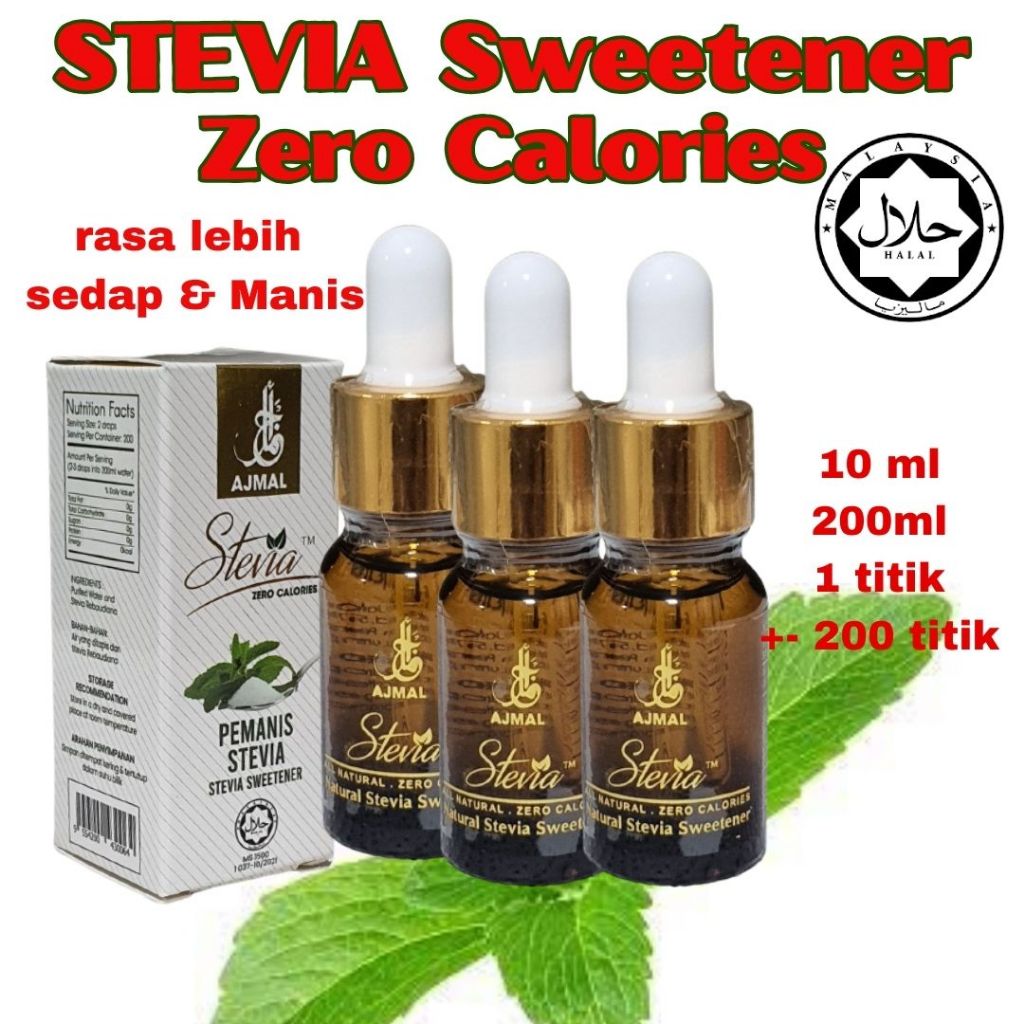 Stevia Al Ajmal Original | Pengganti Gula | Sesuai Diabetes & Diet Keto ...