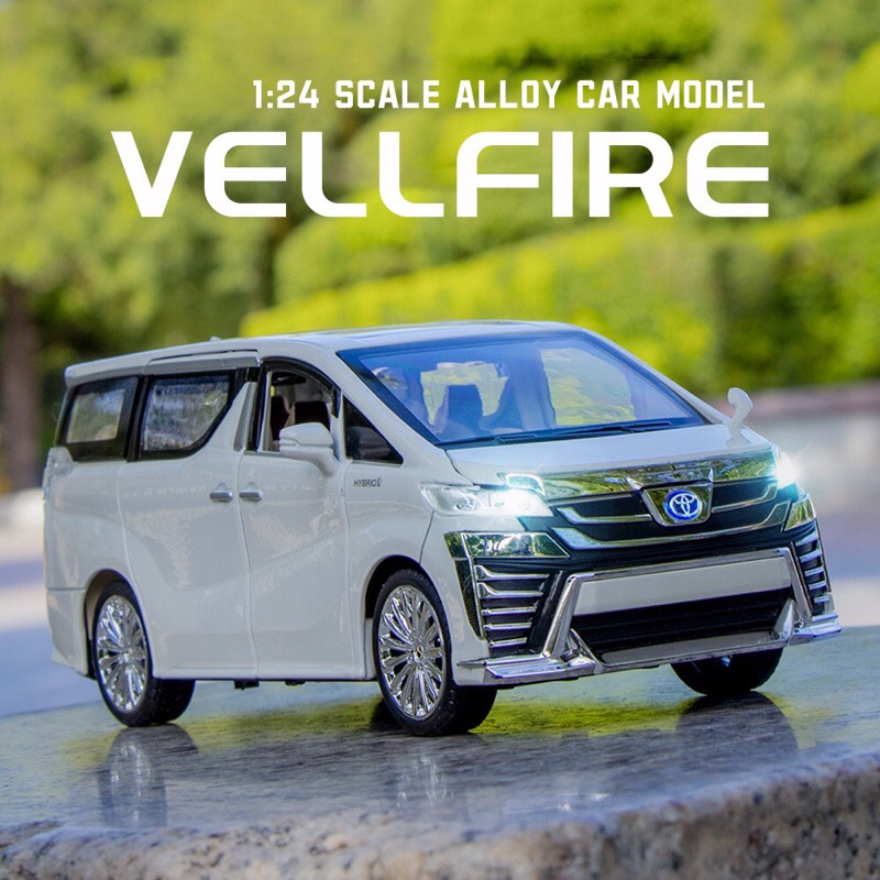 Toyota Vellfire Model Diecast 1:24 Scale with Sound Lighting Effect ...