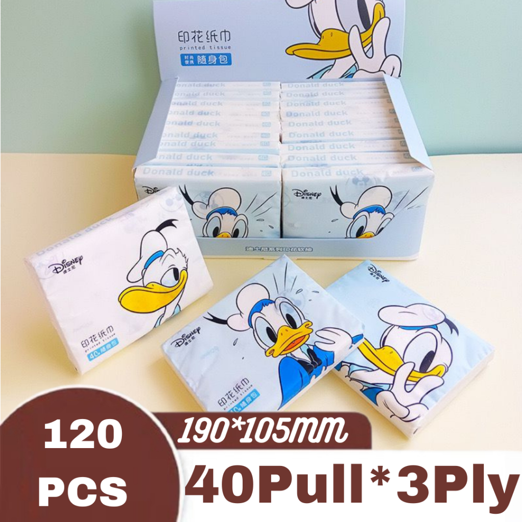 Disney Donald Duck Series Printed Pocket Tissue / Soft Facial Tissue 40 ...