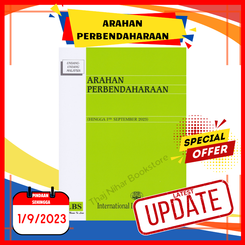 Arahan Perbendaharaan (Hingga 1hb September 2023) - ILBS | Shopee Malaysia