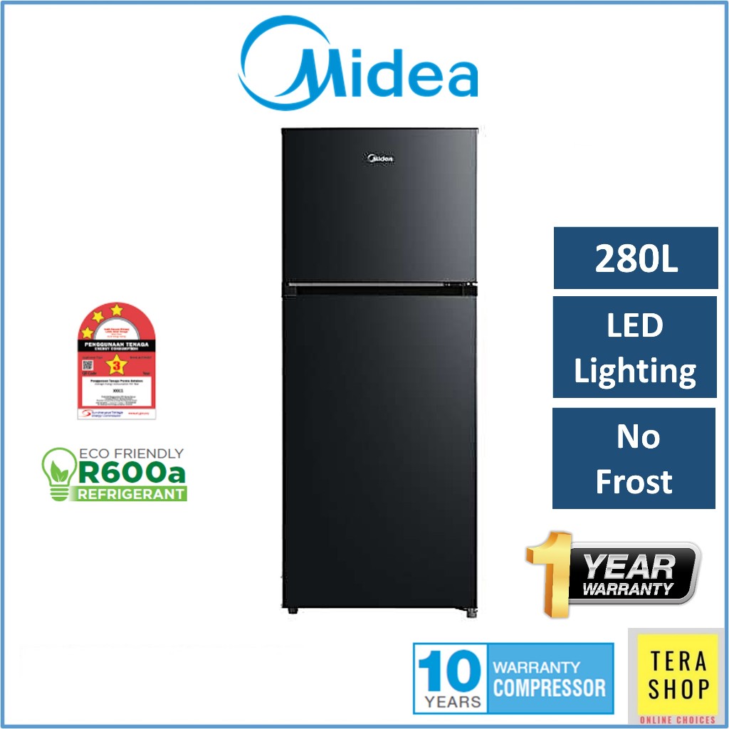 Midea MDRT345MTB30 280L / MDRT306MTB30 240L / MDRT267MTB30 200L 2 Door ...