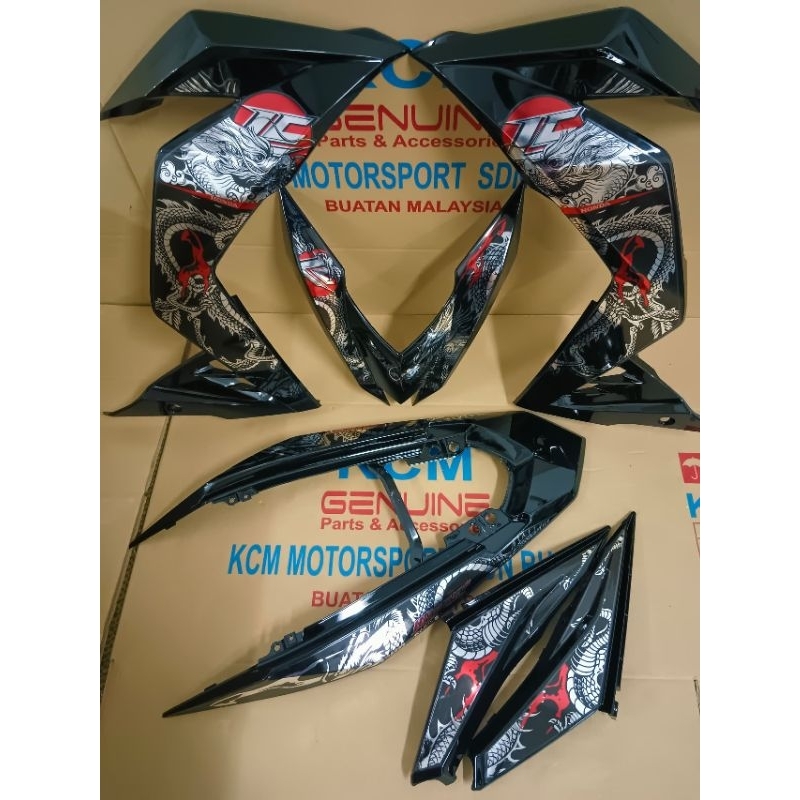 HLD COVER SET RS150 V1 V2 DRAGON SIAP PASANG STICKER | Shopee Malaysia