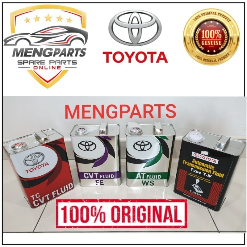 ORIGINAL TOYOTA AUTO TRANMISSION FLUID ,AUTO OIL T-IV CVT-FE CVT-TC ATF ...