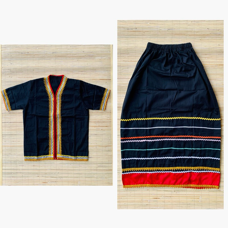 Baju Bidayu Set Clothes and Skirts👗👗 Pakaian Tradisional Etnik Borneo ...