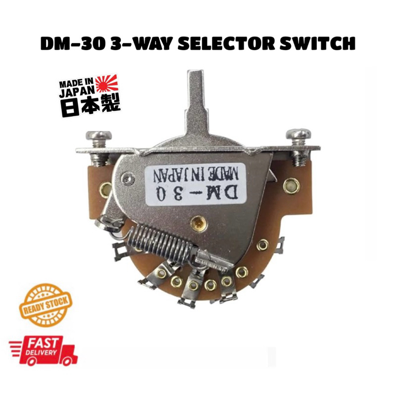 GOTOH Japan DM-30 3 way lever switch selector eletric guitar 3way ...