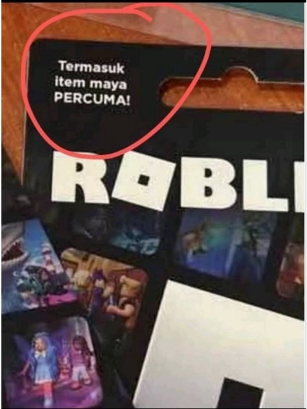 ROBLOX RM50/RM125 gift card robux game reload card Google play ...