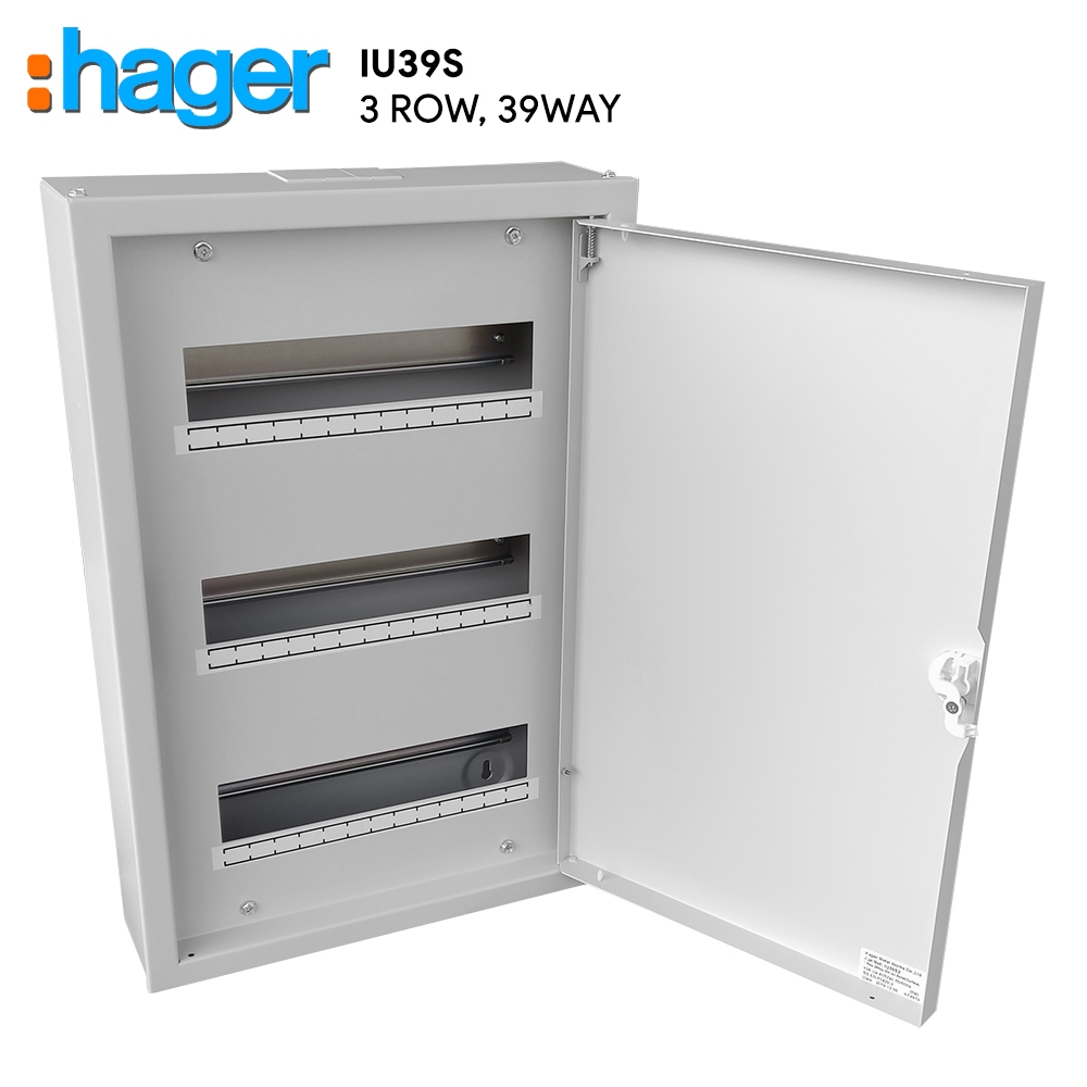 HAGER IU39S METAL ENCLOSURE ( 3 ROWS 39 WAYS ) | Shopee Malaysia