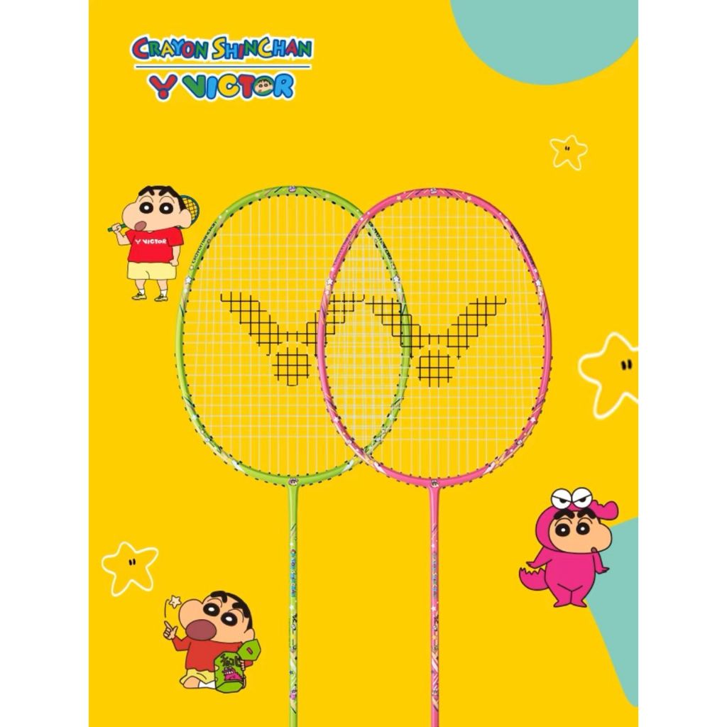 Victor X Crayon Shin-Chan badminton racket [100% Original]双拍蜡笔小新联名款羽毛球拍 ...