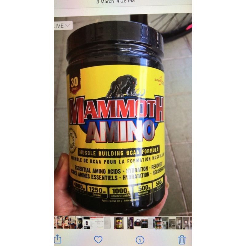 ( powder clumpy n sticky ) no return mammoth amino | Shopee Malaysia