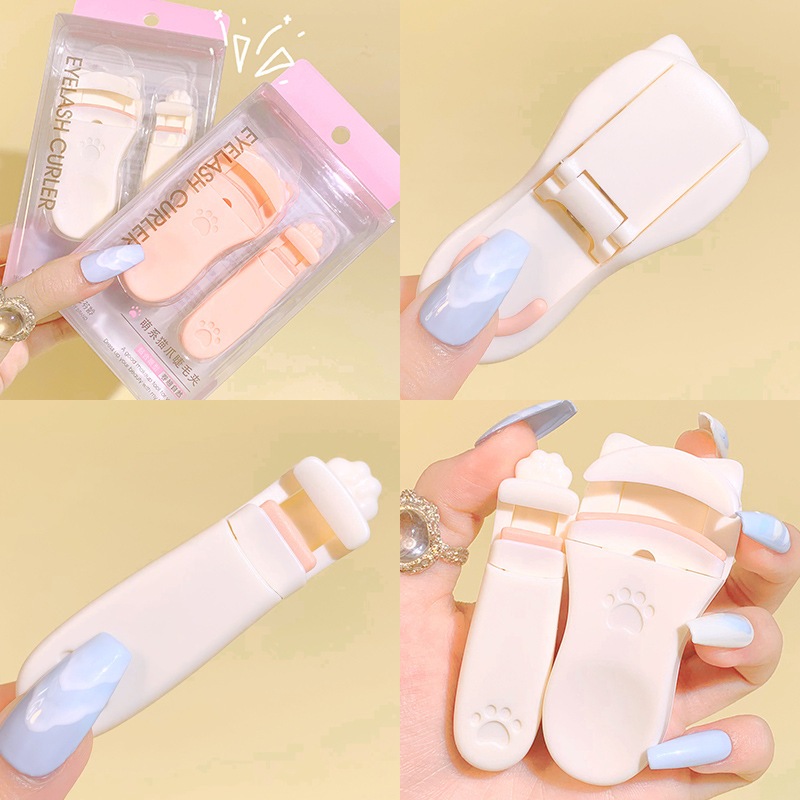 Cute Cat Claw Eyelash Curler Wide Angle Local Clamp Professional Set ...
