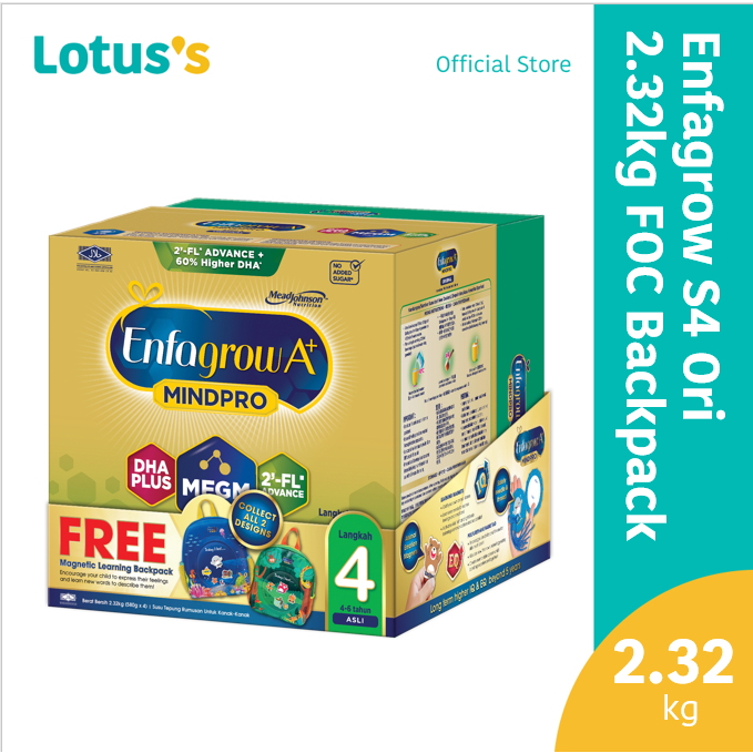 Enfagrow Step 4 Original 2.32kg FOC Backpack (M) | Shopee Malaysia