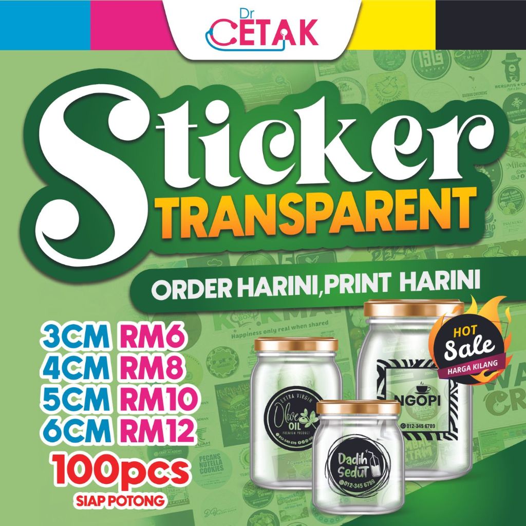 Stiker TRANSPARENT untuk Frozen Food Design Sender / Template Design ...