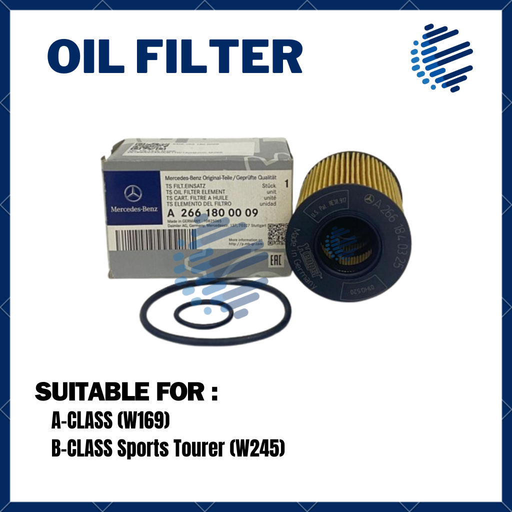 100% ORIGINAL MERCEDES BENZ OIL FILTER W169 W245 - 2661800009 / ...