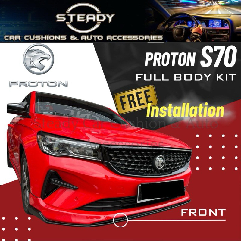 Baru🔥Proton S70 Bodykit 💯 % Fitting FOC spoiler full set front side ...
