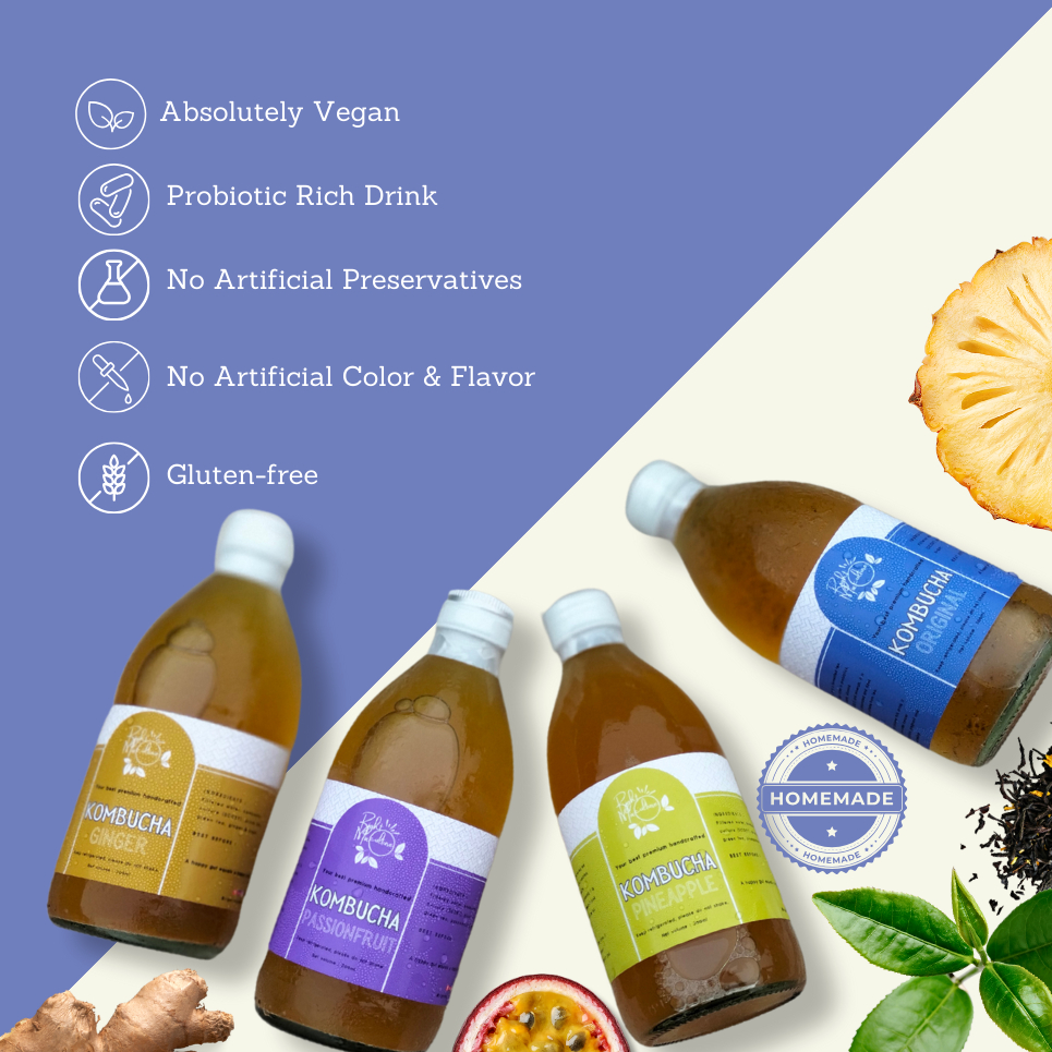 Rightmix Culture Premium Homemade Kombucha Tea Probiotic Drink 300ml ...