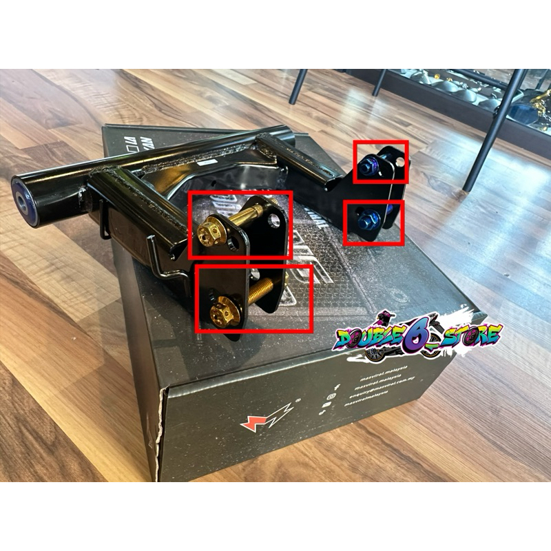 SCREW EXSTAND ENGINE NVX V1/V2 TITANIUM GOLD MADE IN THAILAND SKRU ...