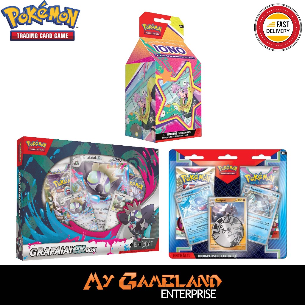 Pokemon IONO Premium Tournament Collection | Grafaiai EX Box | Enhanced ...