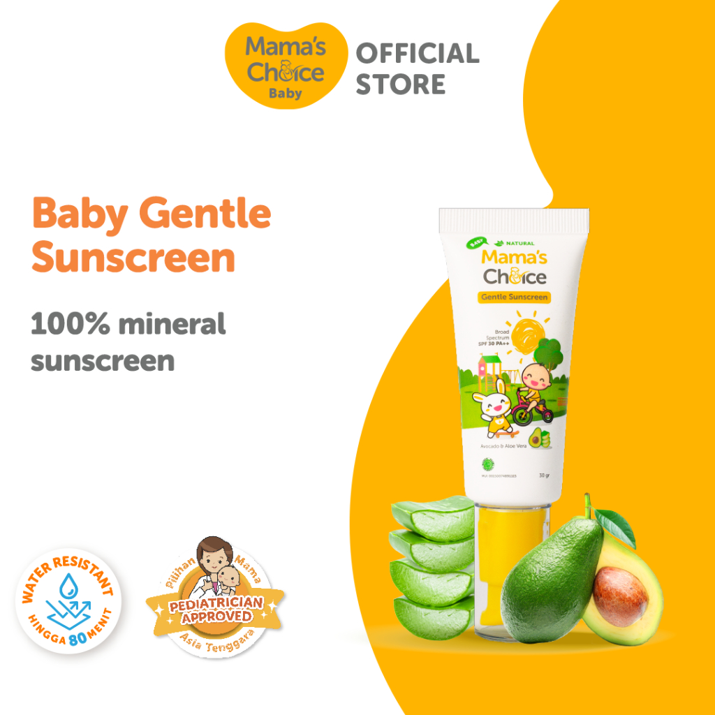 Mama's Choice Baby Gentle Sunscreen SPF30++ Organic Natural Baby ...
