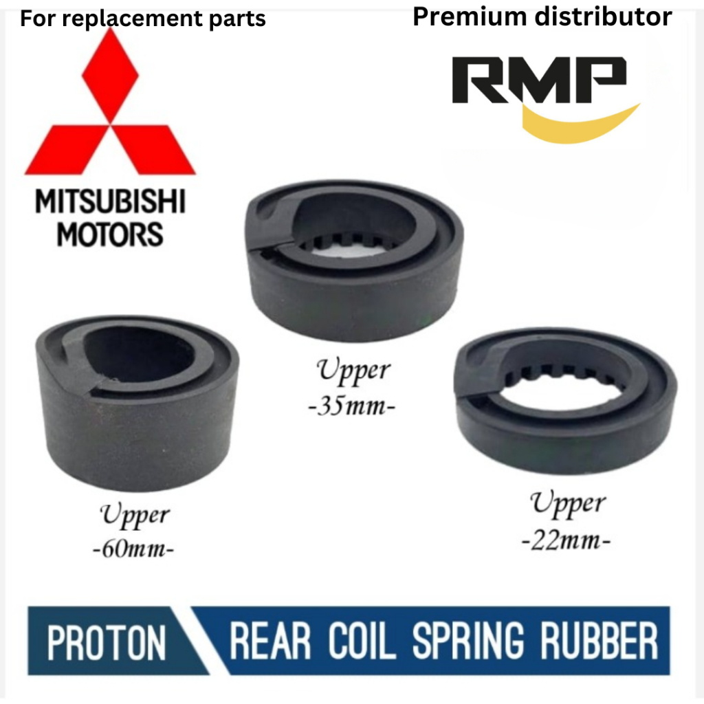 MITSUBISHI Rear Coil Spring Rubber (UPPER / LOWER) for Proton Saga BLM ...