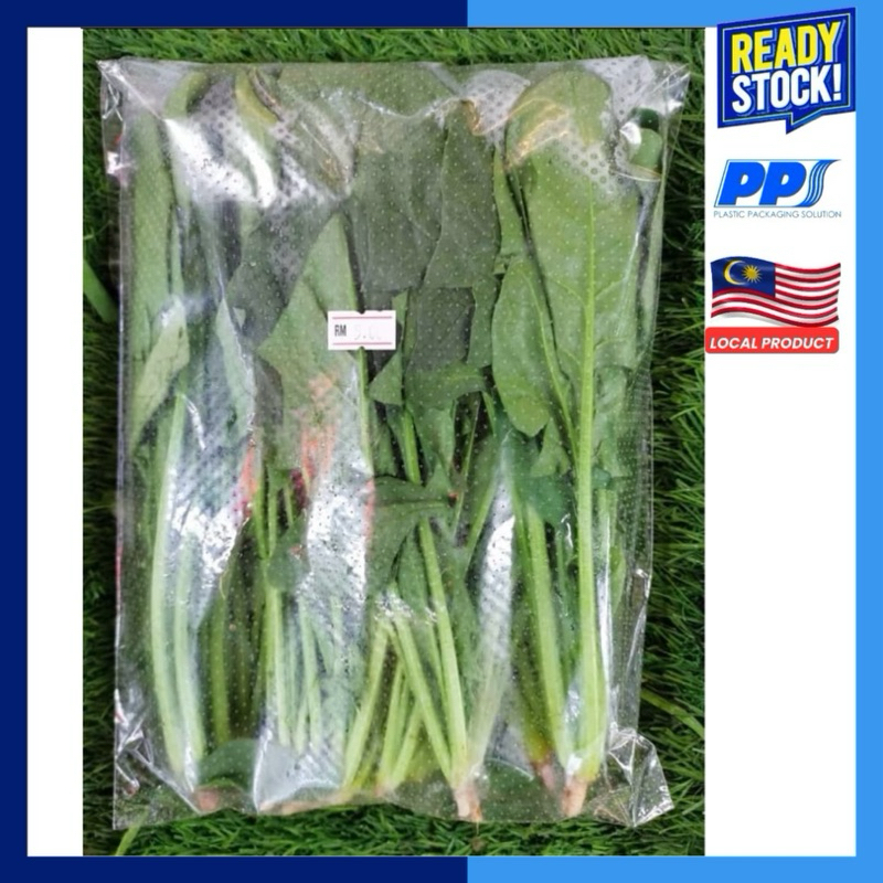 100pcs Opp Vegetable Bag with tape with mirco hole 蔬菜透明包装袋 | Shopee ...