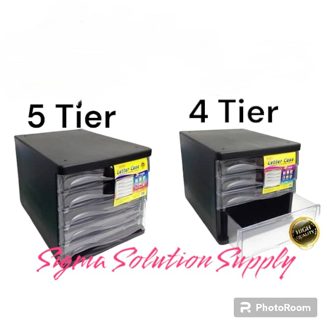 NISO Letter Case 4/5 Tier No. 8811/8822 BLACK | Shopee Malaysia