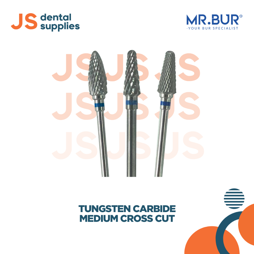 Tungsten Carbide Medium Cross Cut Laboratory Bur, HP Straight Handpiece ...