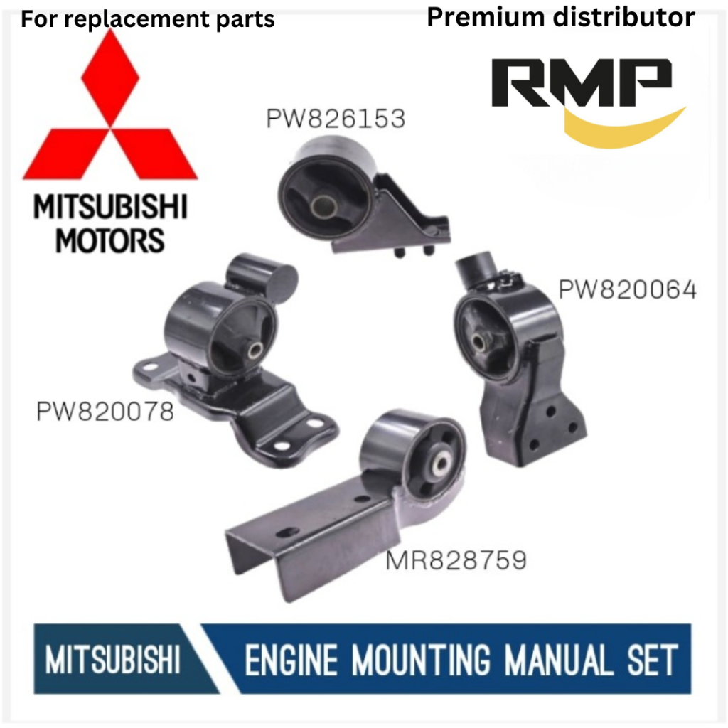 MITSUBISHI Engine Mounting Manual Set for Proton Saga BLM 1.6L | Shopee ...
