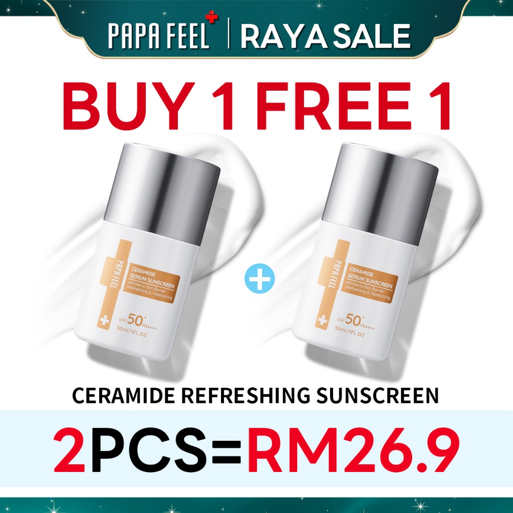 [BUY 1 FREE 1] PAPA FEEL Skincare Sunblock Stick Refreshing Anti UV ...