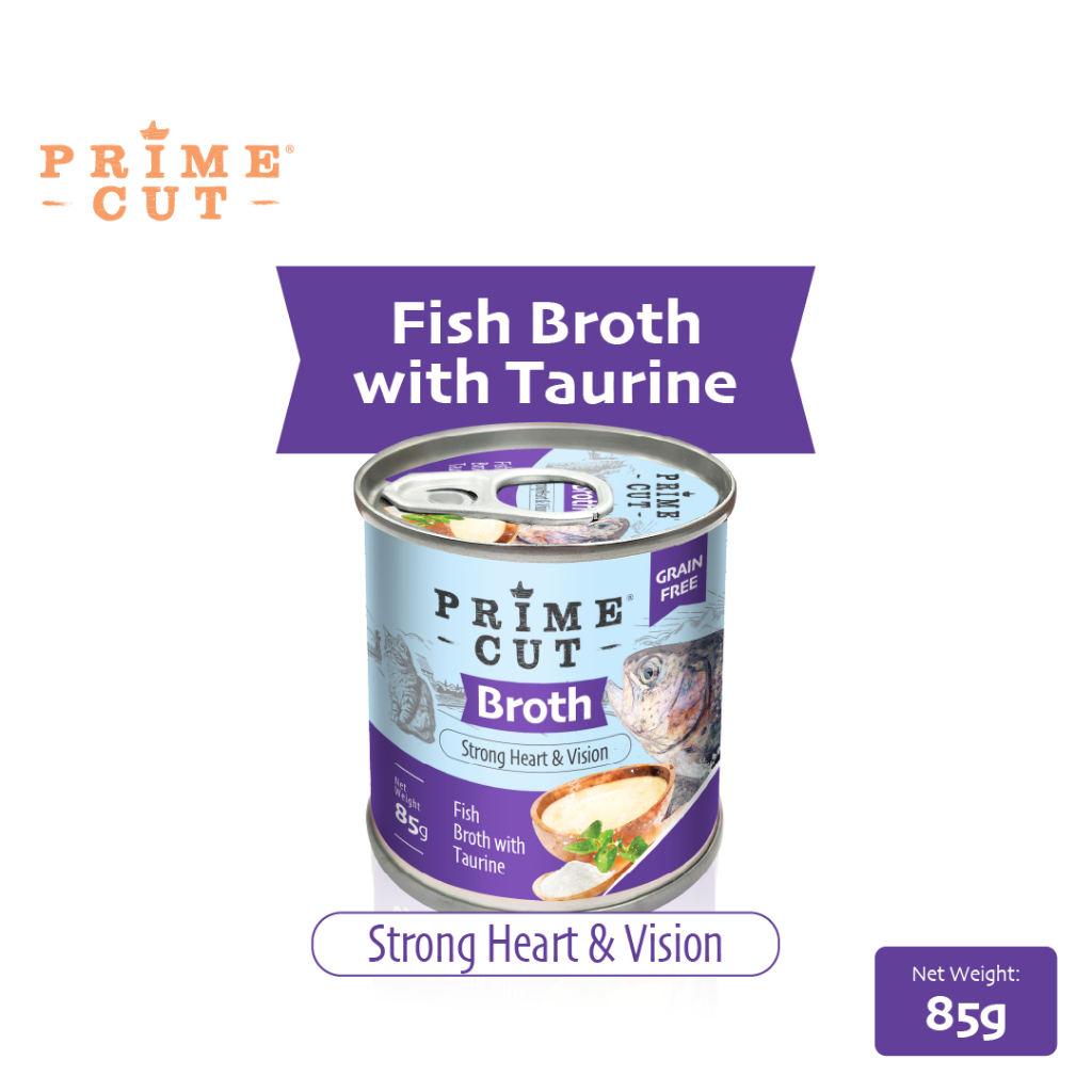 PRIMECUT Fish Broth w/ Taurine - Strong Heart & Vision (85g) | Shopee Malaysia