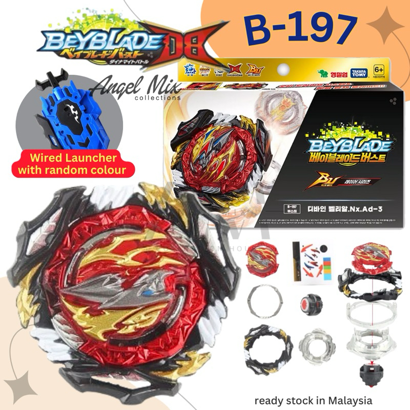 Ready Stock !!! Beyblade Burst B-197 Divine Belial Nexus Adventure Toys ...