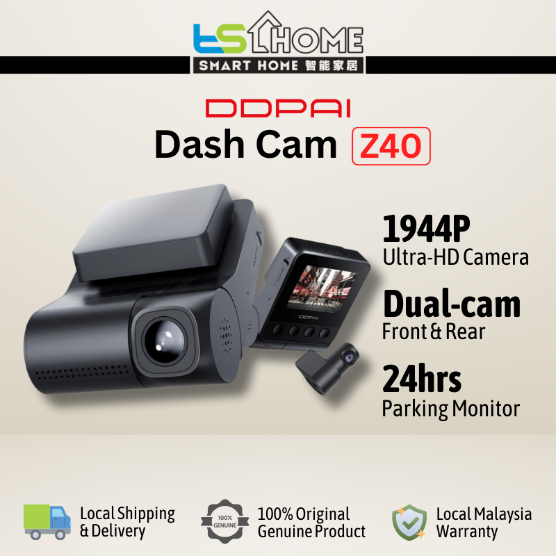 DDPAI Z40 1944P Dash Cam GPS Dual Camera Front & Rear Camera Sony ...