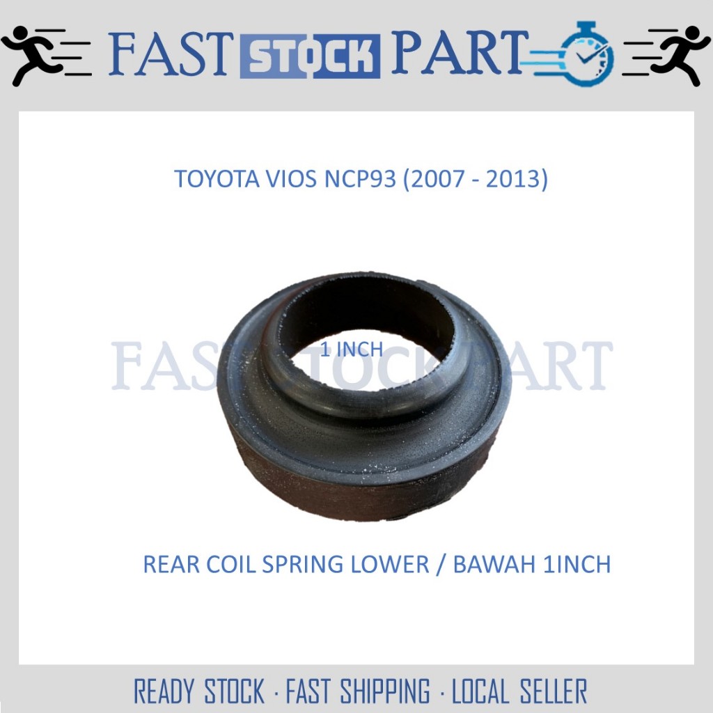 1PC REAR COIL SPRING RUBBER LOWER 1 INCH - 48258-0D080 TOYOTA VIOS ...