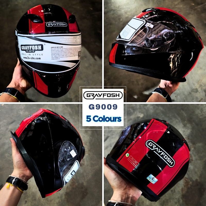 (NEW LAUNCH) GRAYFOSH G9009 Full Face Helmet Single Visor (Malaysia ...