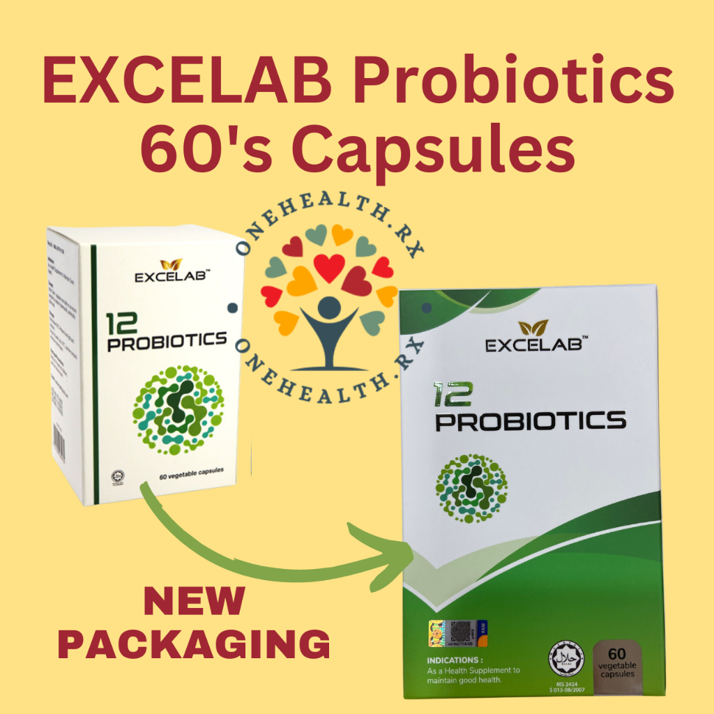 [NEW STOCK !!!] EXCELAB 12 Probiotics 60's Vegetable Capsules | Shopee ...