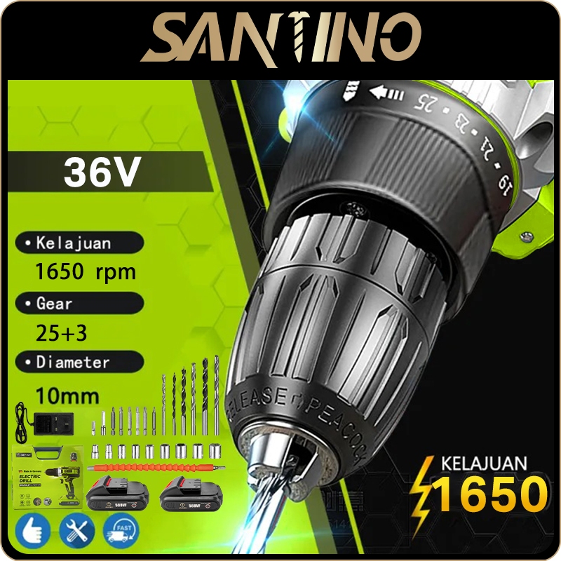 Cordless Electric Drill Electric Screwdriver Set Impact Electric Drill ...