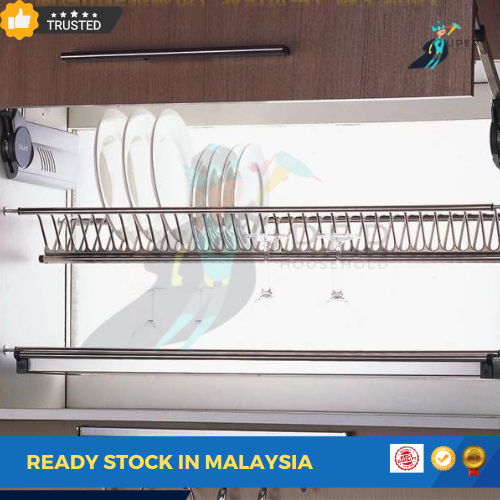 KITCHEN CABINET DISH RACK HARGA KILANG DISH RACK 201 2Tier 600/700 ...