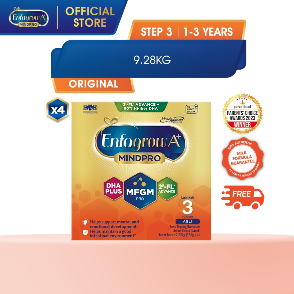 Enfagrow A+ Step 3 - Original Milk Formula Powder (9.28kg) | Shopee ...
