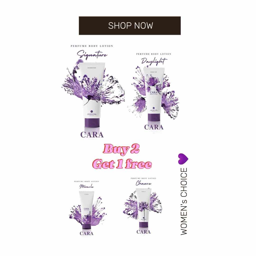 CARA PERFUME BODY LOTION 200ML (Unisex) | Shopee Malaysia